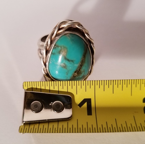 Vintage | Jewelry | Vintage 96s Turquoise Sterling Silver Ring | Poshmark